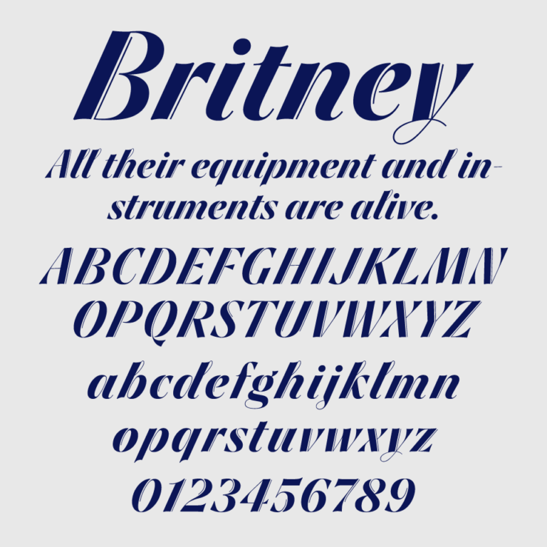 Britney Font｜GOOD FONTS