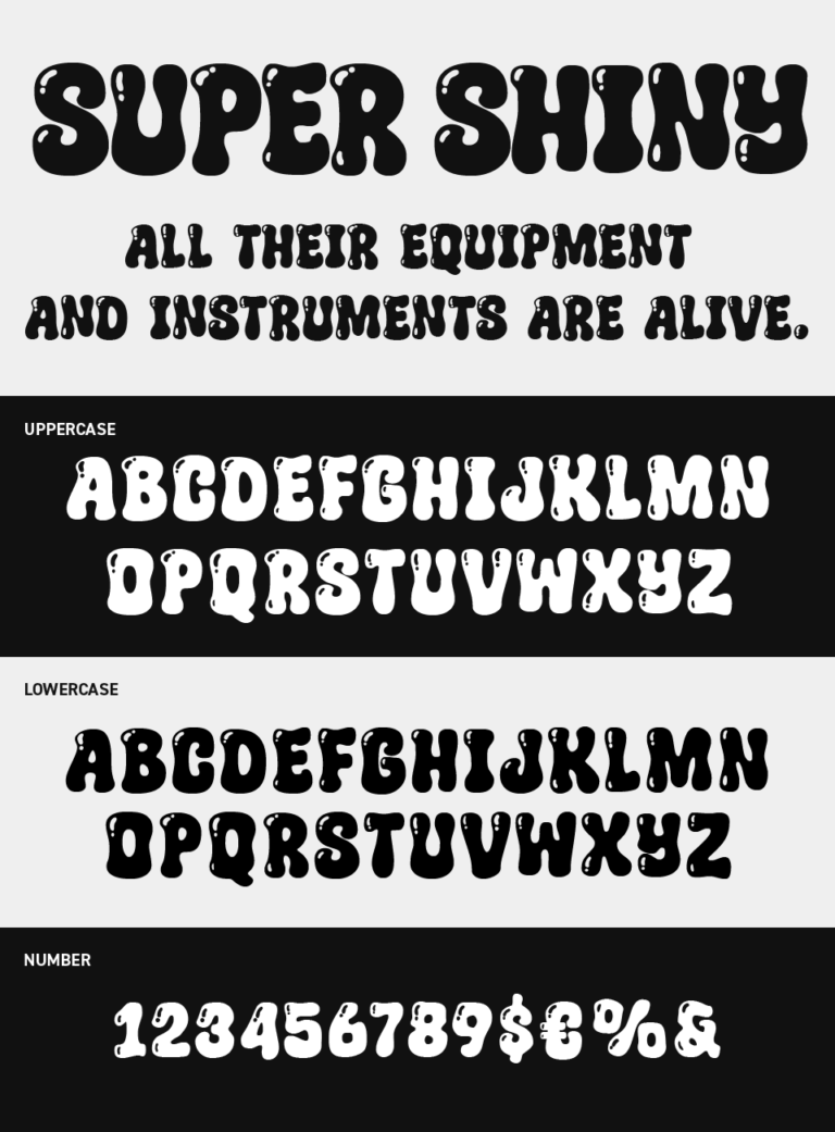 Super Shiny Font｜GOOD FONTS